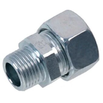 6mm x 1/8inch BSPT Male Stud Coupling Steel Light Series Compression ...