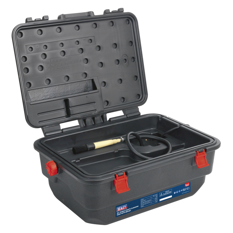 Sealey SM222 Mobile Parts Cleaning Tank with Brush - BearingBoys