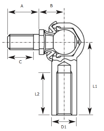 AMG8 Nylon Lined Ball Joint (Right Hand) - BearingBoys