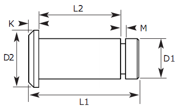 NBM8 8mm Steel Clevis Pin - BearingBoys