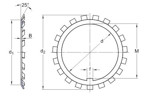 MB10 SKF Bearing Tab Washer - BearingBoys